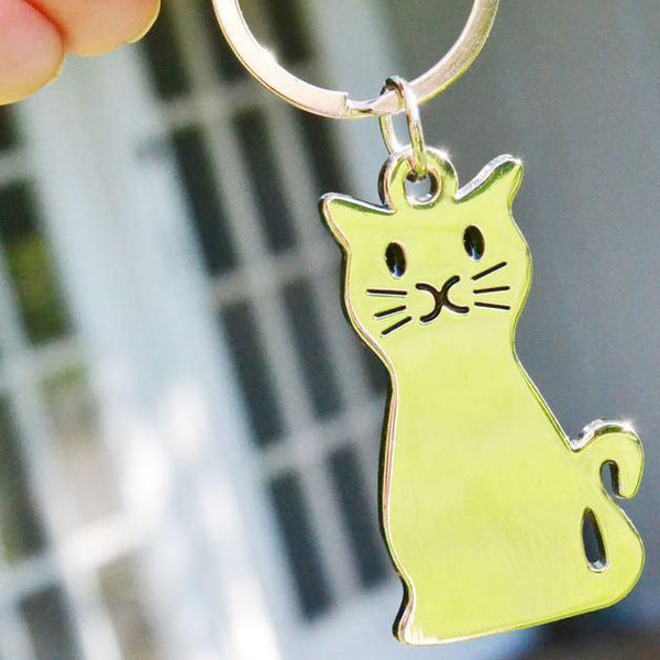 Smiling Cat Key Ring